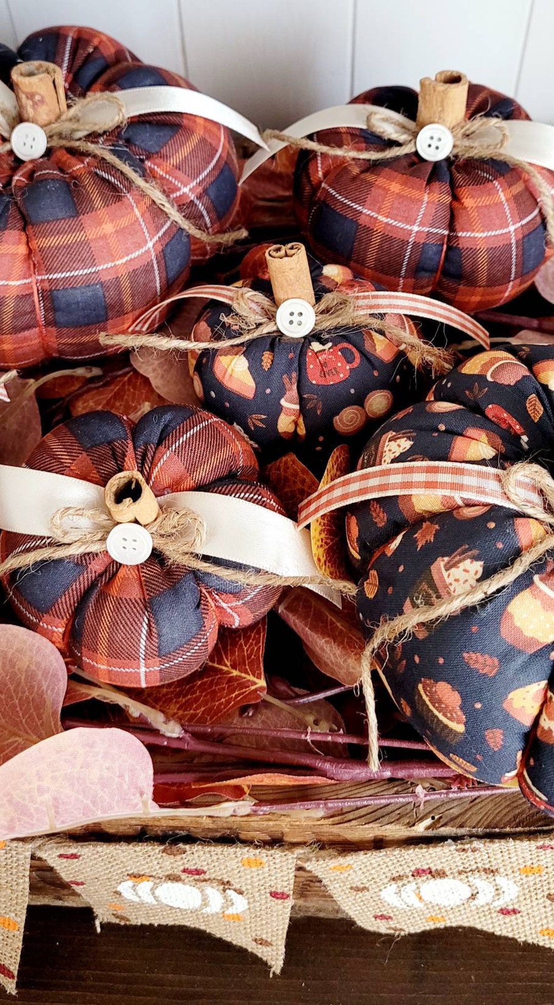 Fall Pumpkins, PSL Fall Fabric Pumpkins, Handmade Pumpkins, Fall ...