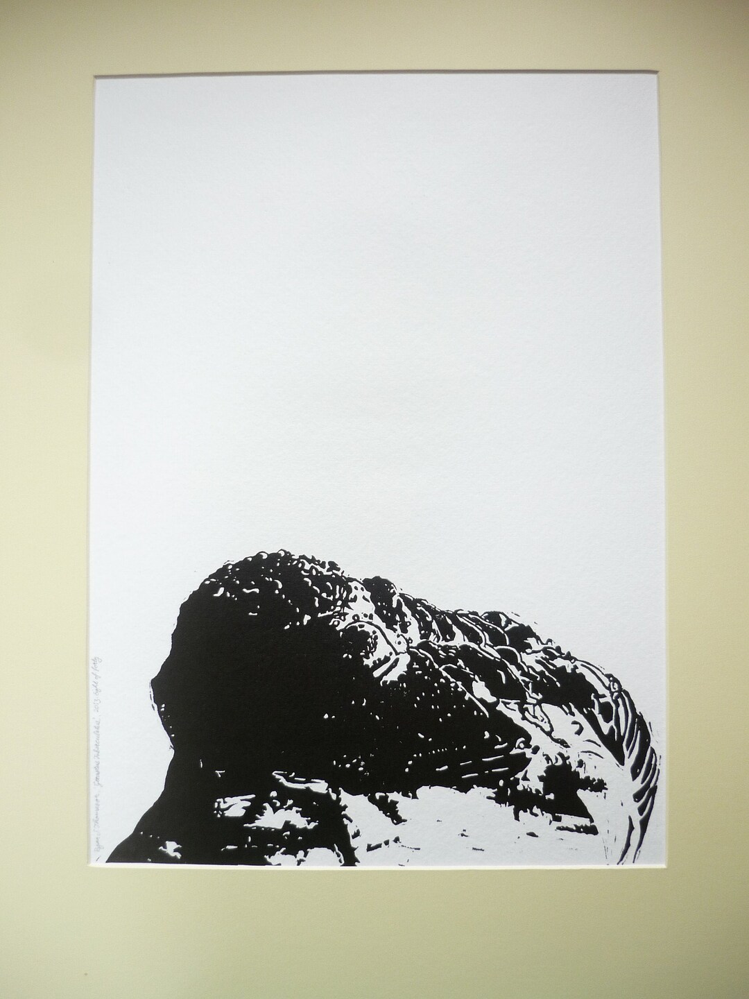 Trilobite Print: Hand-pressed Lino Cut Print 11" X 14" - Etsy