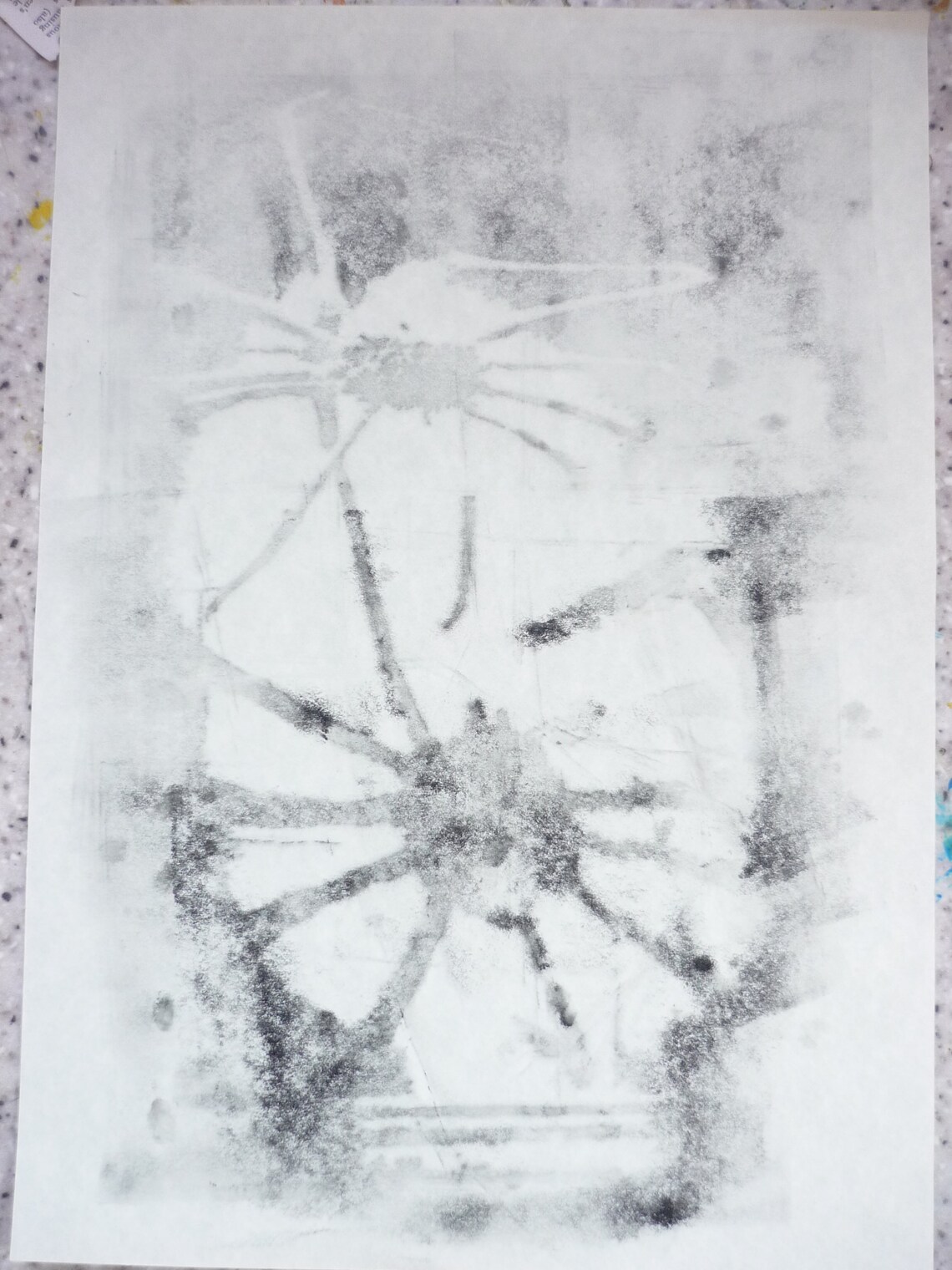 Ghost Giant Spider-crab Monoprint, 11 X 14 - Etsy