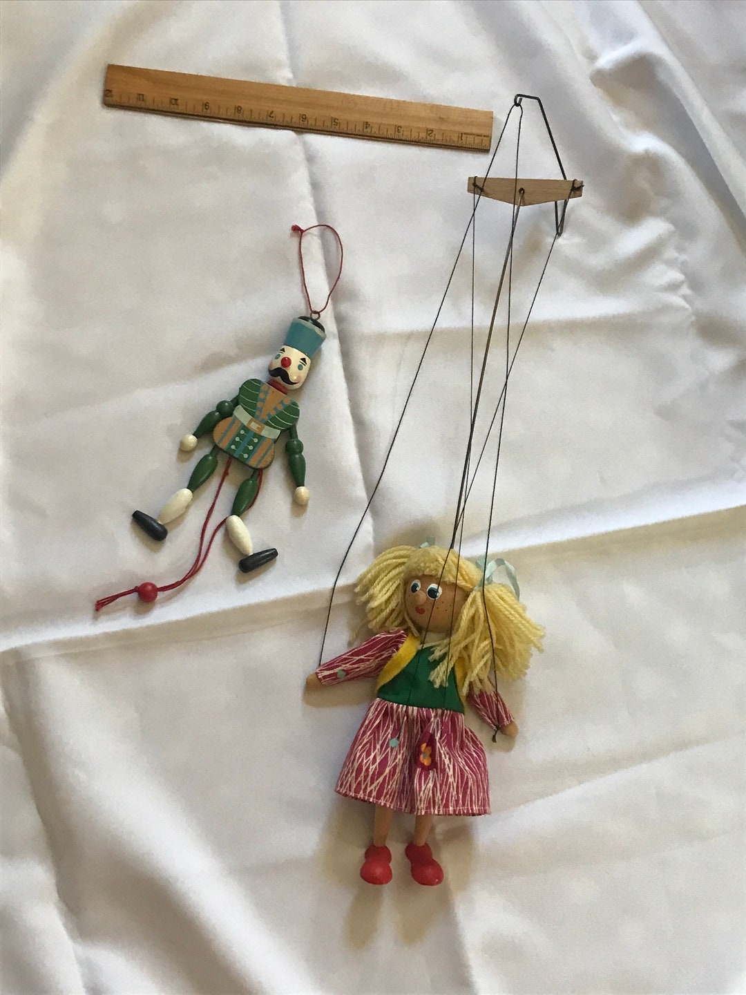 Wooden Marionette and Pull Puppet - Etsy