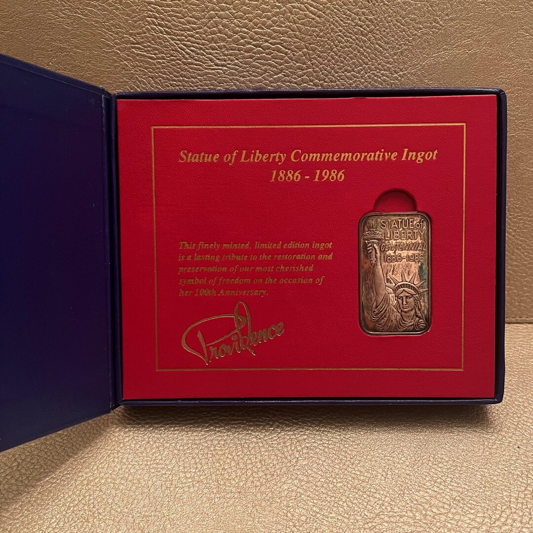 1986 Statue of Liberty 100th Anniversary Commemorative Ingot - Etsy