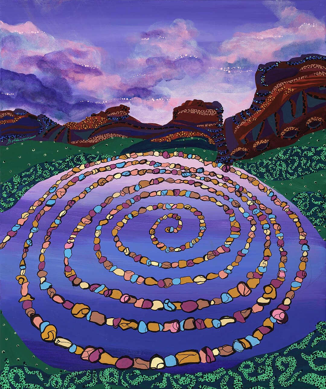 Labyrinth, Labyrinth Art, Walking Meditation, Mindful Art, Spiritual ...
