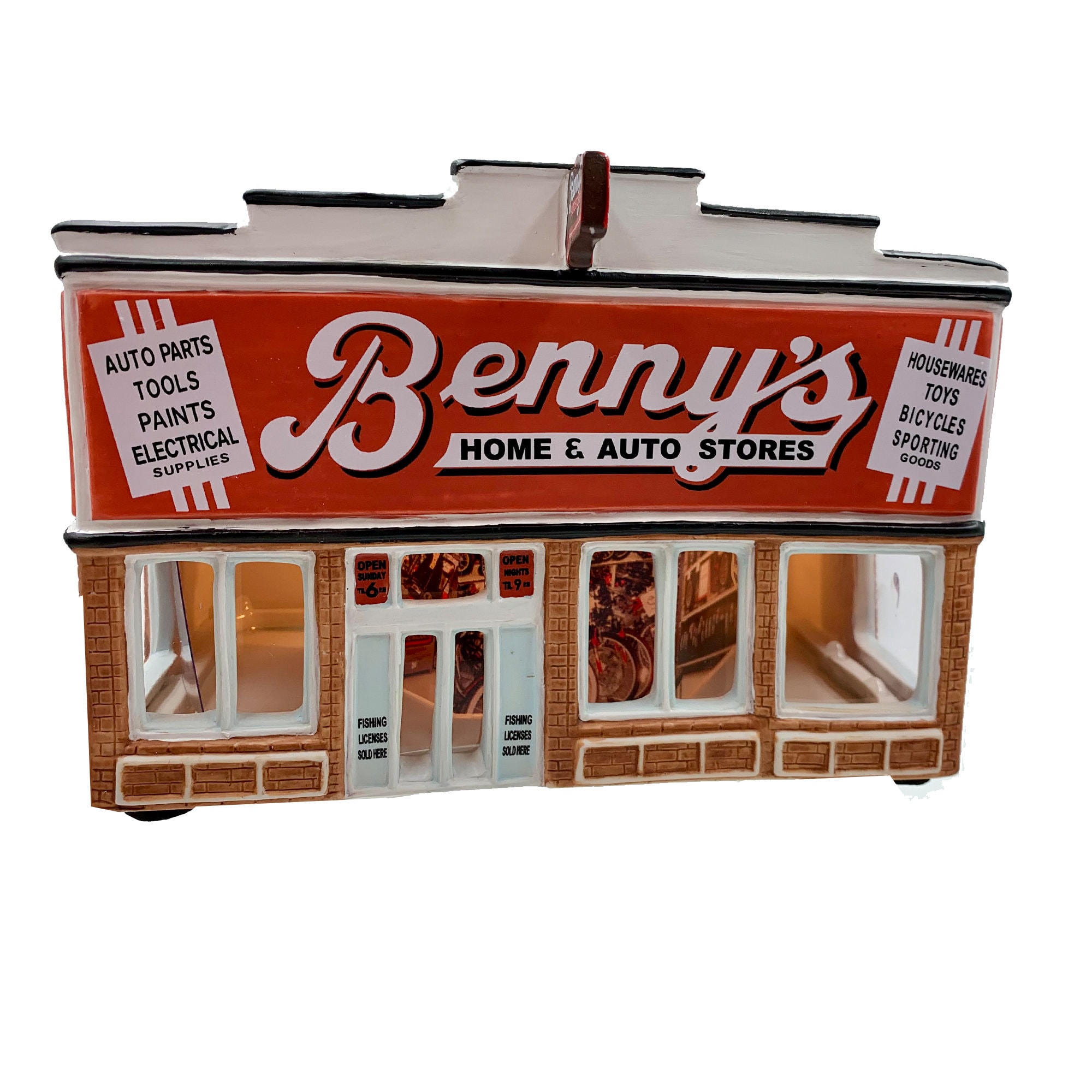 My Little Town Benny's Porcelain Lighted Building Dept 56 Scale - Etsy