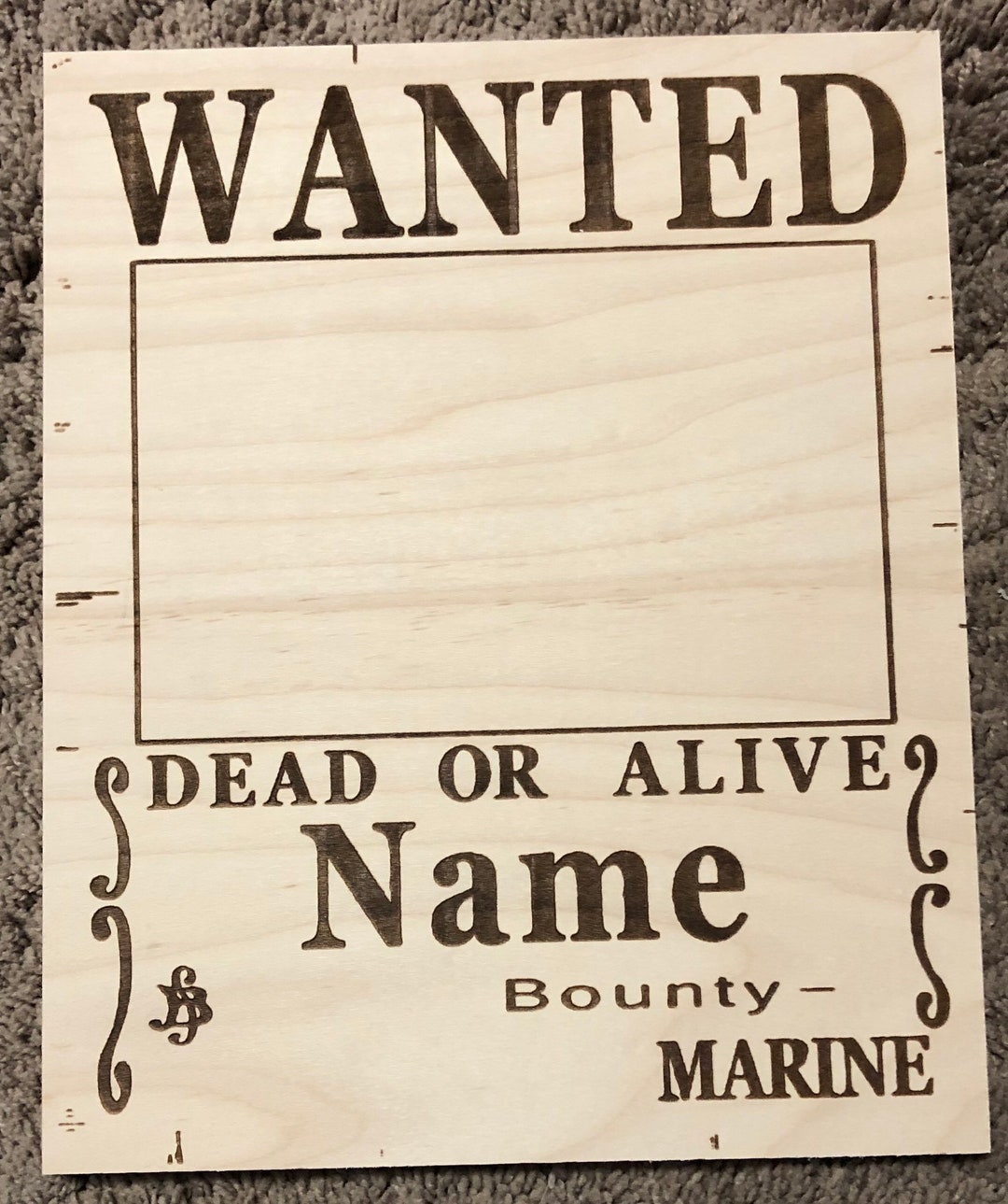 One Piece Wanted Poster Template