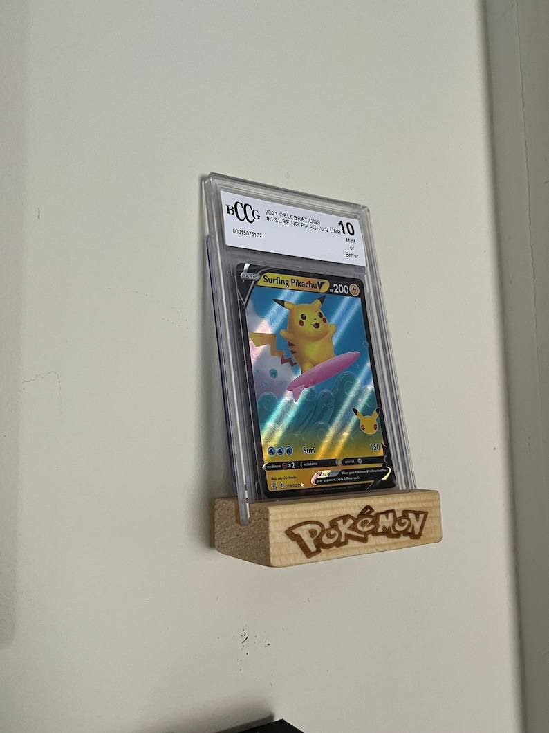 Pokemon TCG Card Stand/wall Display Set of 6 - Etsy