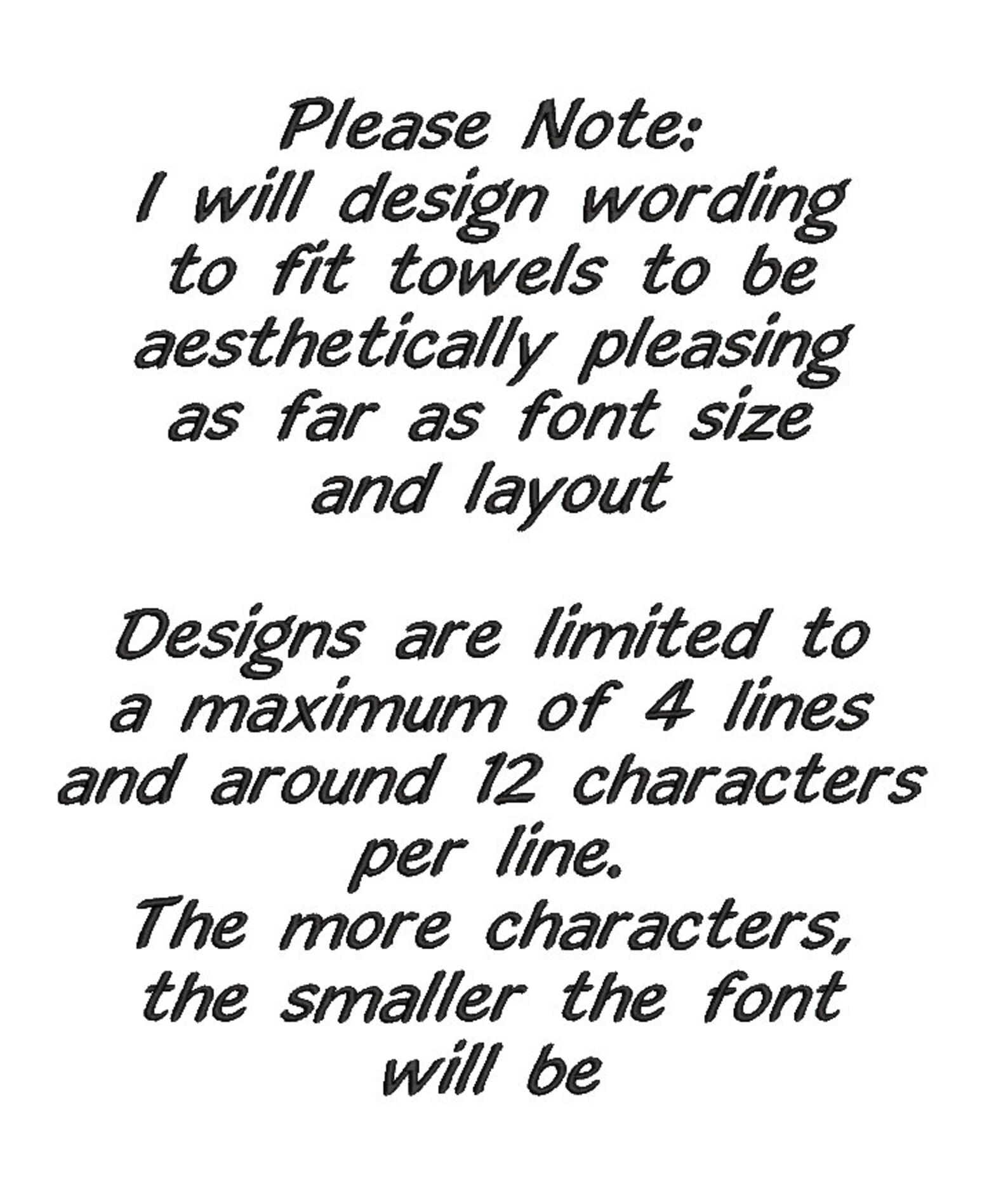 Custom Wording Embroidery Towel/personalized Kitchen Towel - Etsy