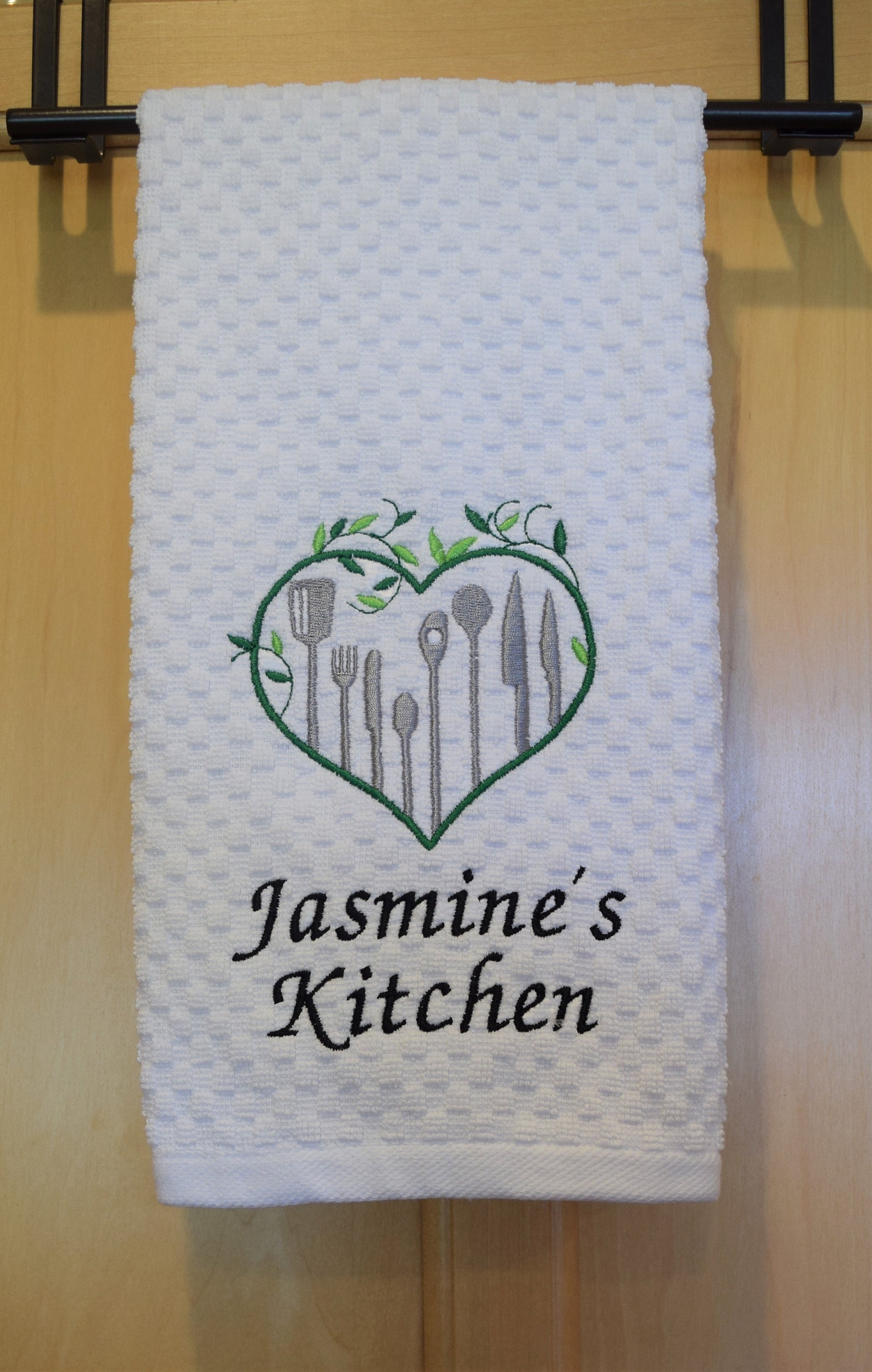Personalized Name Kitchen Embroidered Towel/custom Name Towel/ - Etsy