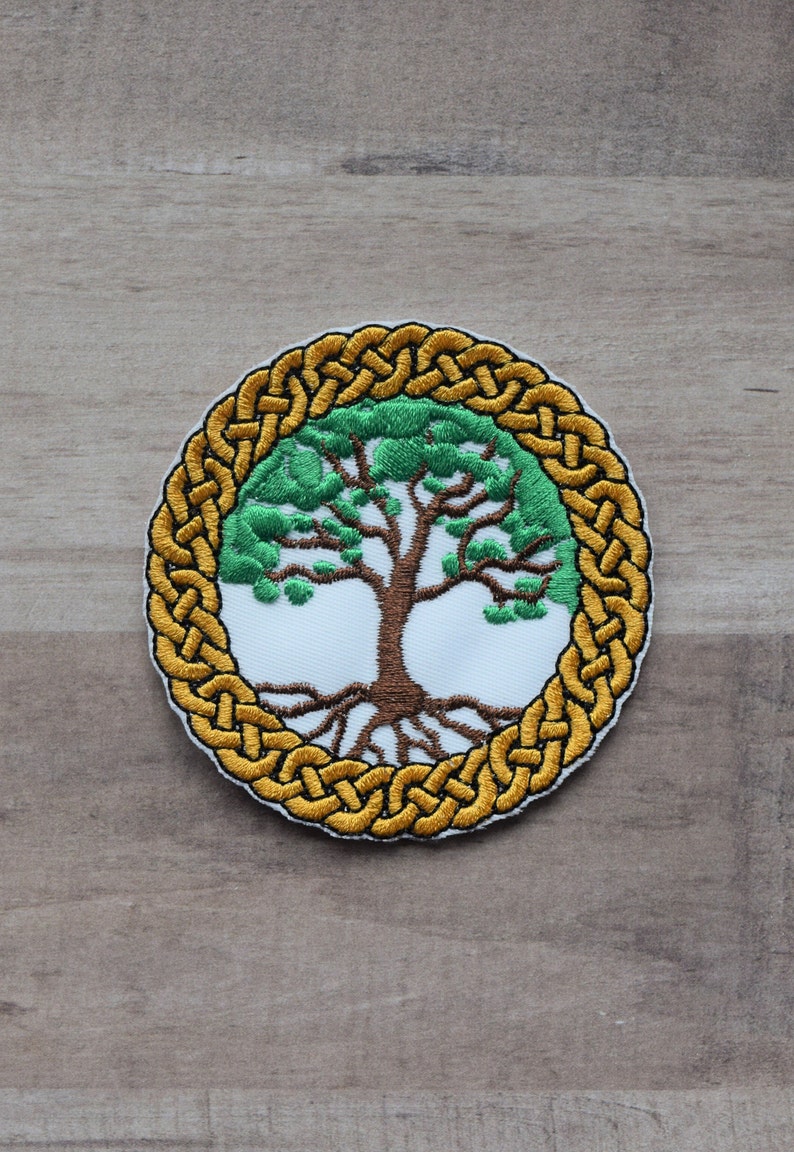 Celtic Tree Embroidered Patch/iron On/sew On | Etsy