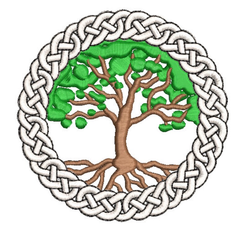 Celtic Tree Embroidered Patch/iron On/sew On | Etsy