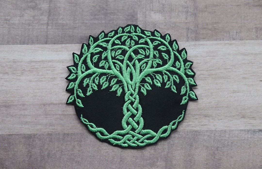 Embroidered Tribal Tree Patch/iron On/sew On - Etsy