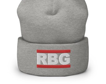 RBG Beanie Notorious Ruth Bader Ginsburg Hat Embroidered Ruth | Etsy