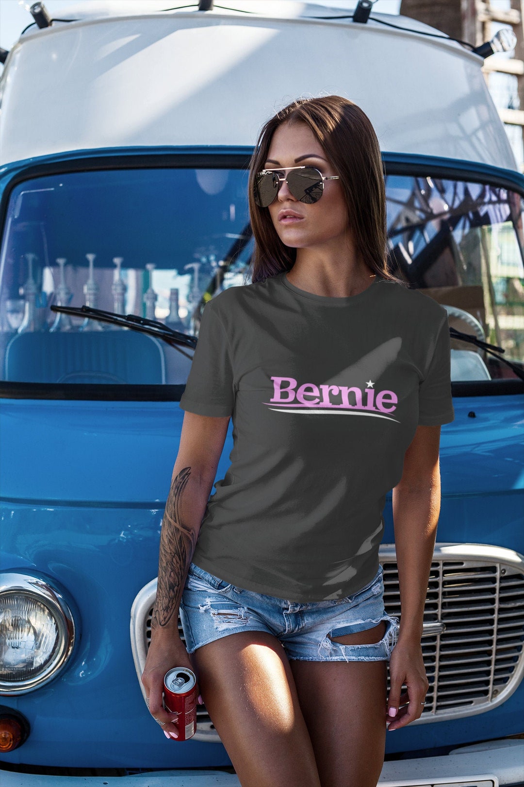 Bernie Sanders Tee Bernie Pink Logo Womens Cute Bernie 2020 T-shirt - Etsy