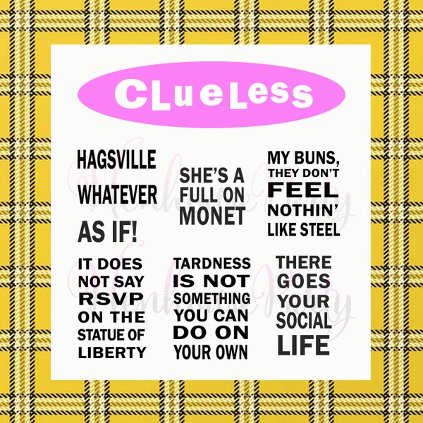 Clueless Stickers - Etsy