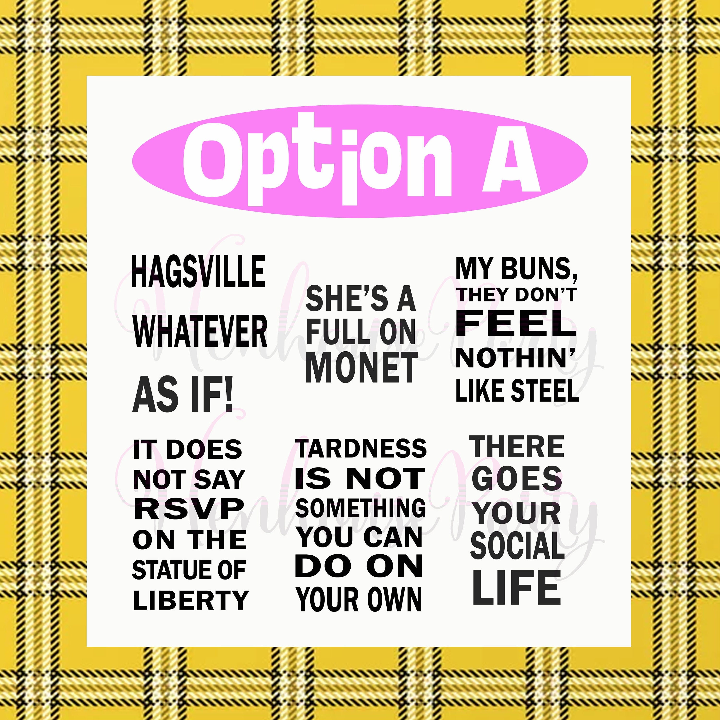 Clueless Quote Set | Vinyl Stickers | Decals | Clueless Crafts ...