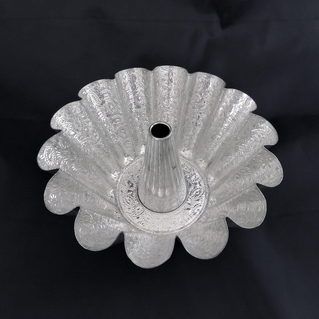 French Tin Brioche Tube Pan Tarts Cakes Mold Fluted Kugelhoff Pan ...