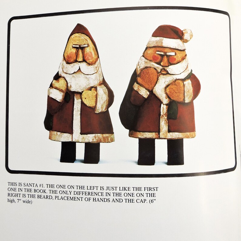 Santa Carving Ron Ransom Step-by-step Guide Blank Father Christmas - Etsy