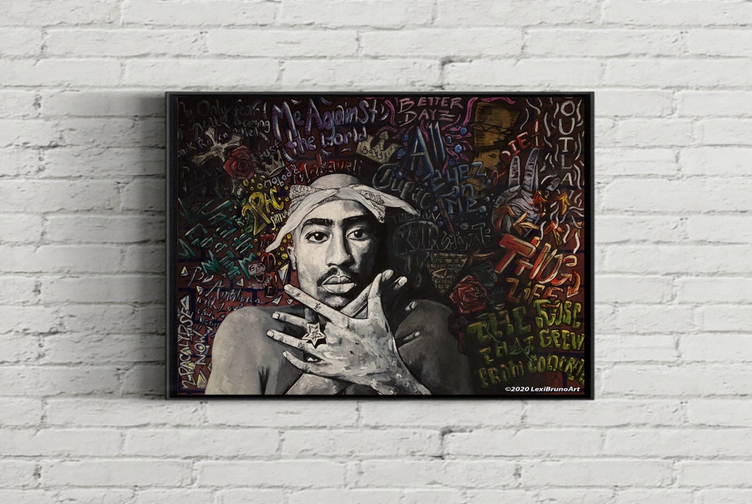 Tupac Poster 16x20 Tupac Wall Art Tupac Merch Album Cover Poster Hip ...