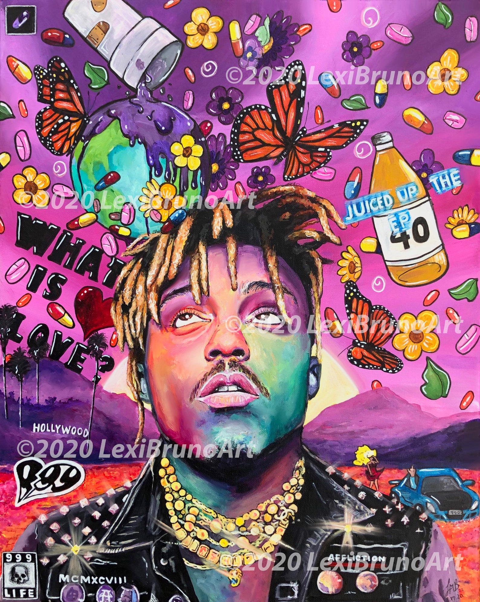 Juice Wrld Poster Art Print Etsy