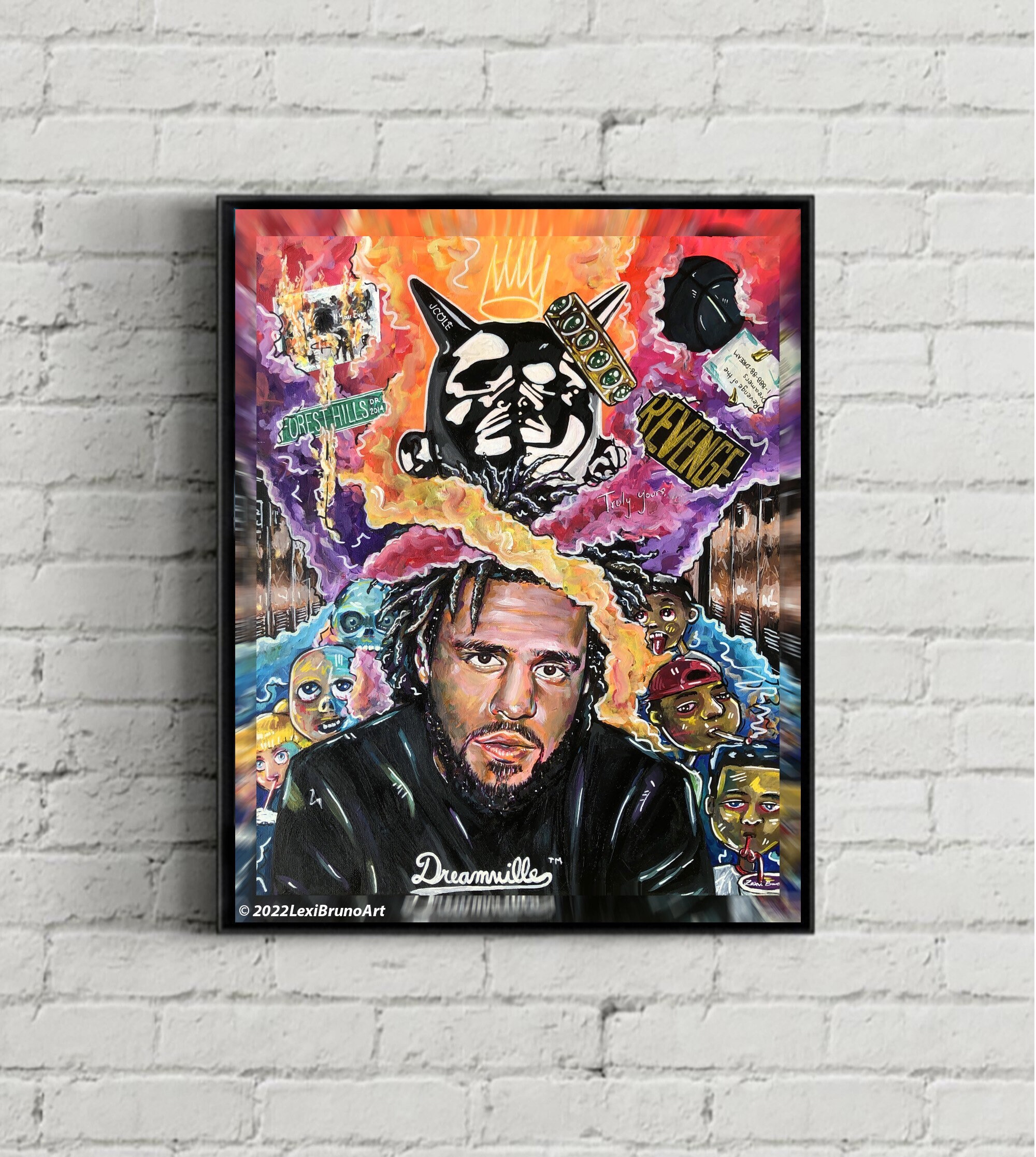 J Cole Poster 16x20 J Cole Wall Art J Cole Merch Album Cover Poster Hip ...