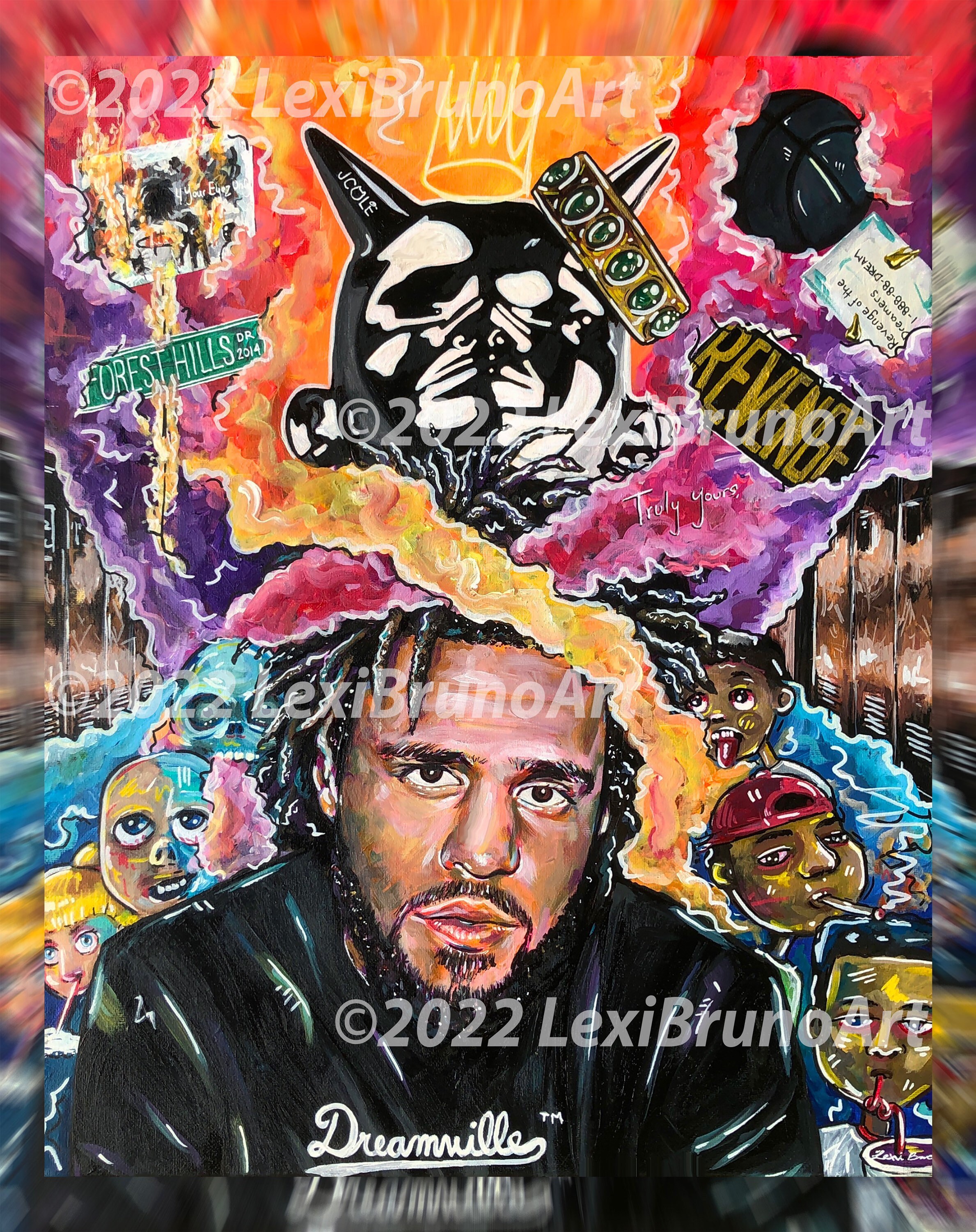 J Cole Poster 16x20 J Cole Wall Art J Cole Merch Album Cover Poster Hip ...