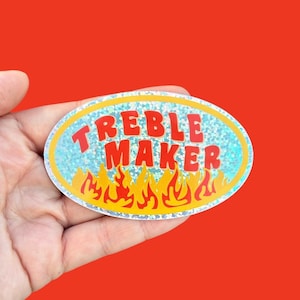 Treble Maker Irish Dance Y2K Style Glitter Sticker - Etsy