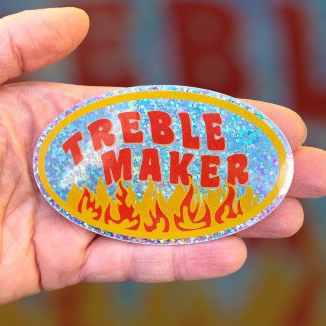 Treble Maker Irish Dance Y2K Style Glitter Sticker - Etsy