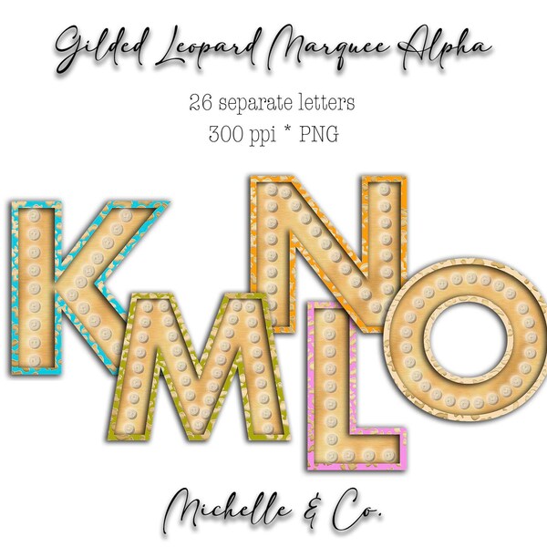 Gilded Letters - Etsy