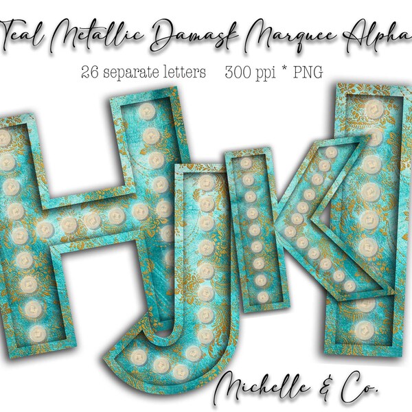 Damask Letters - Etsy