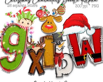 Christmas Alpha Doodle - Etsy