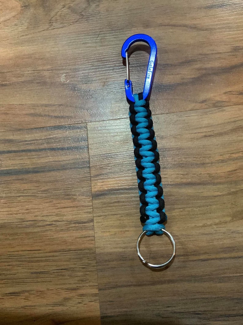 Carabiner Paracord Keychain - Etsy