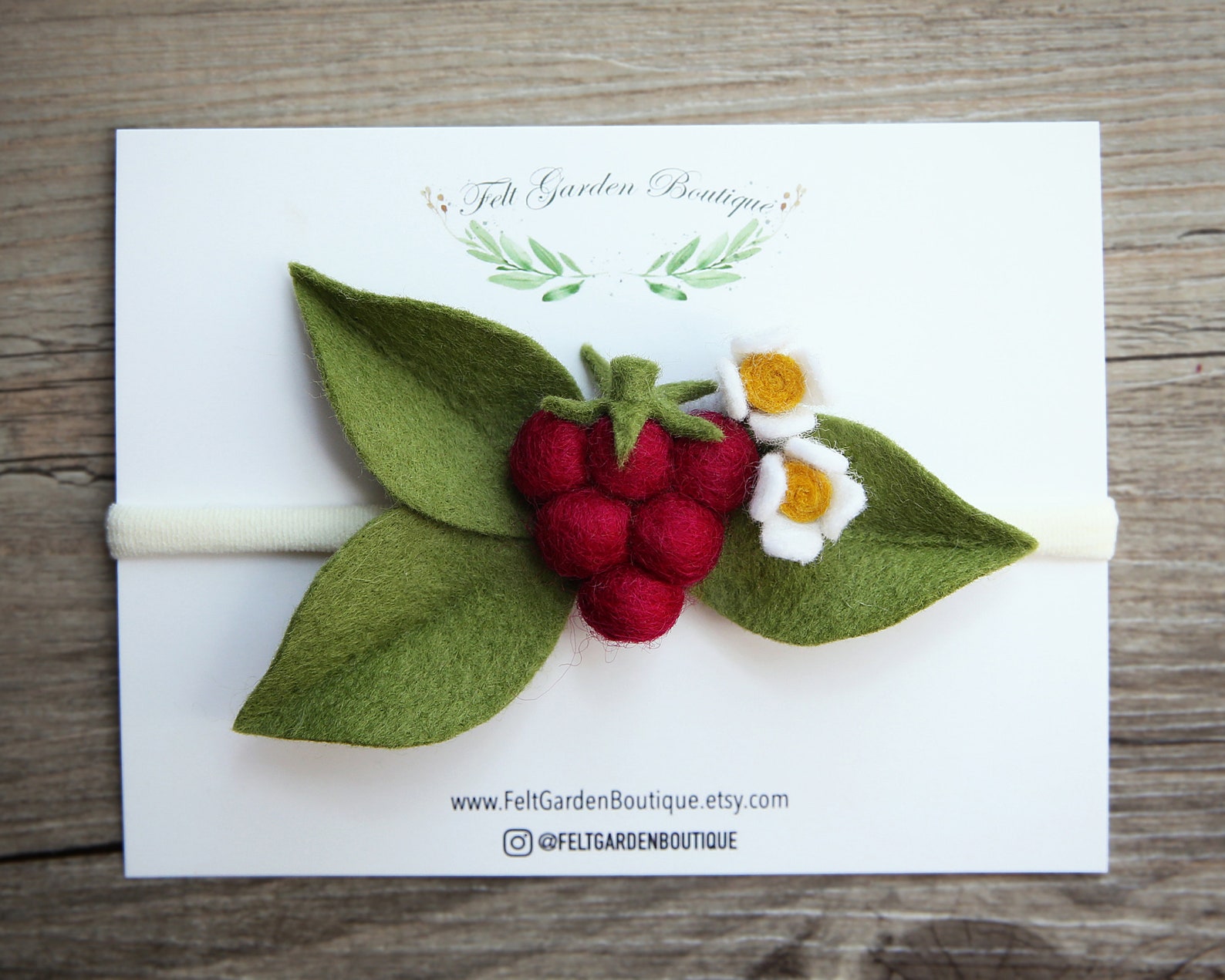 Felt Raspberry Headband Wool Felt Headband Felt Crown Felt - Etsy