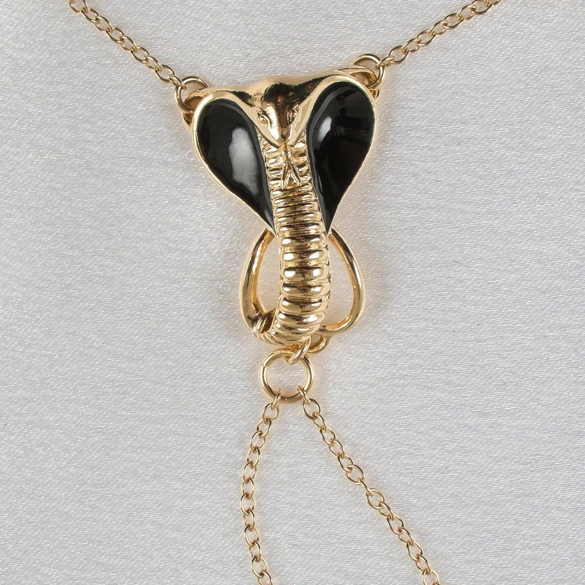 Women's Gold G-string Labia Jewelry With Cobra Motif - Etsy New Zealand