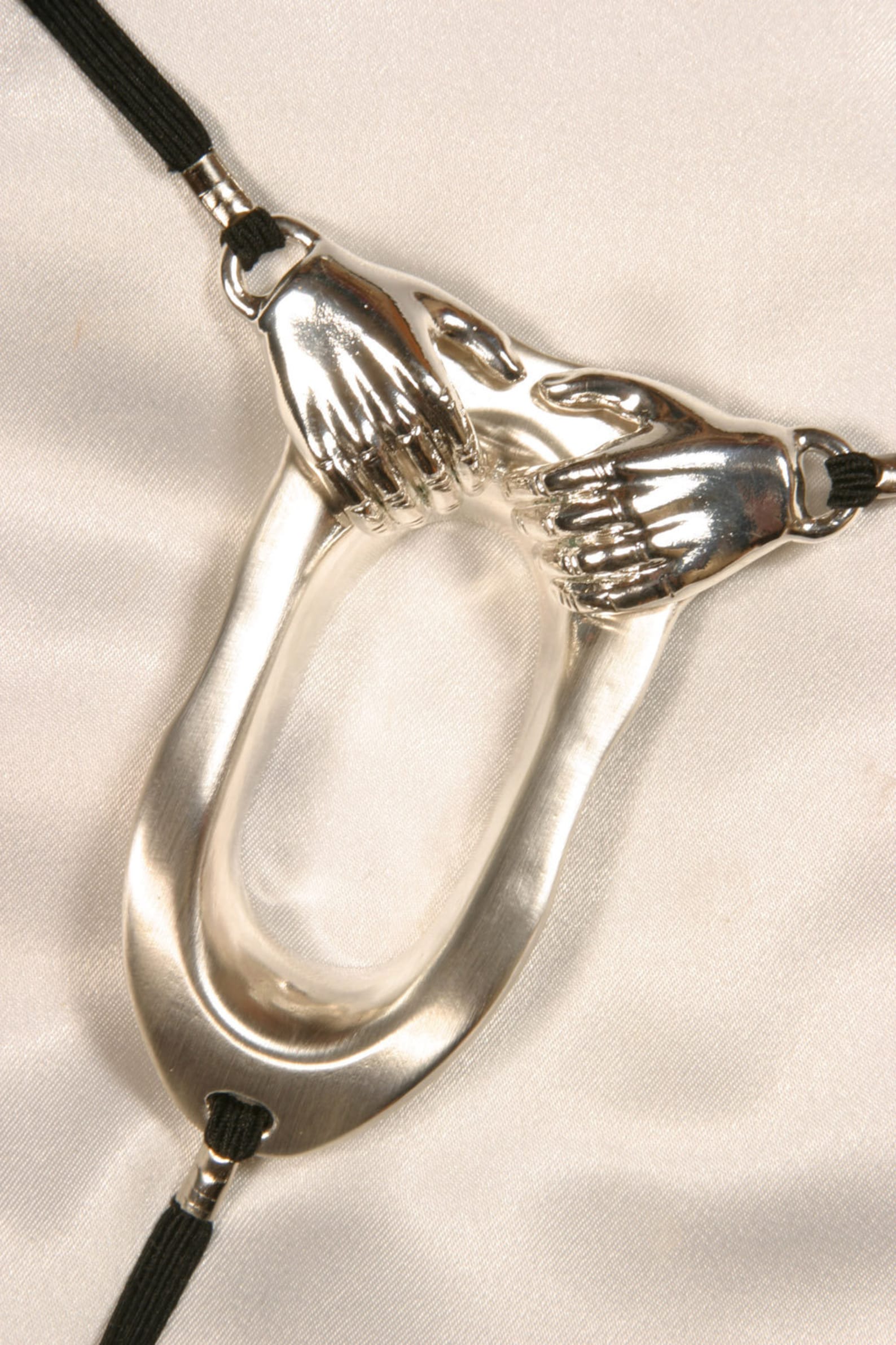 Womens Silver Clitoral Exposing G String Clit Stimulator Etsy