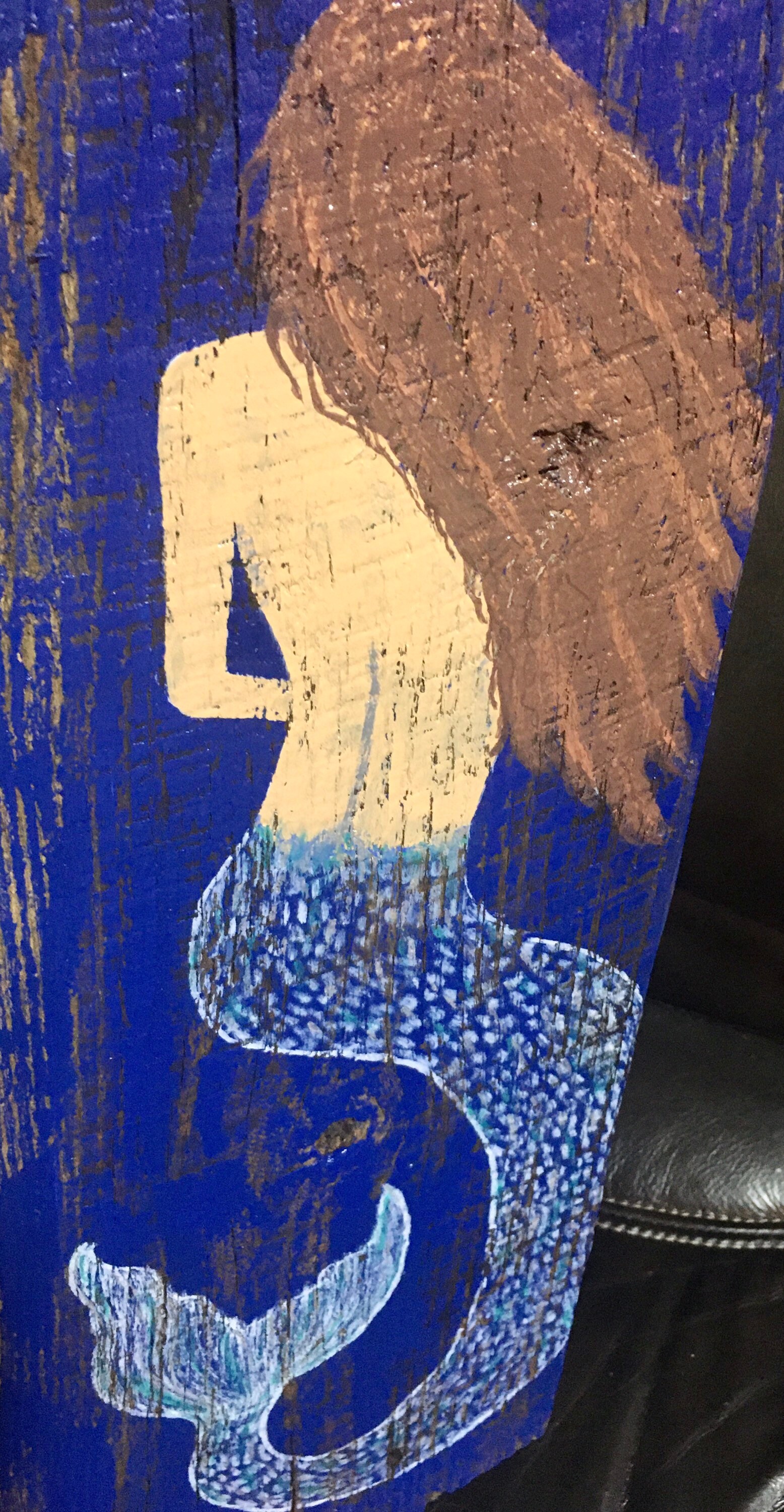 Mermaid Hand-painted on Reclaimed Wood Sign - Etsy