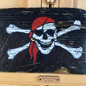 Custom Hand-painted Wood Pirate Sign - Etsy