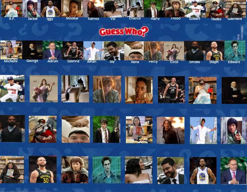 Family Guess Who - DIGITAL DOWNLOAD ONLY - Etsy