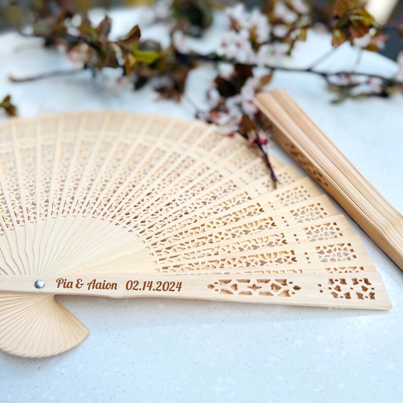 Personalized Wedding Favors Wood Fans, Bulk Customized, Gifts for Gifts ...