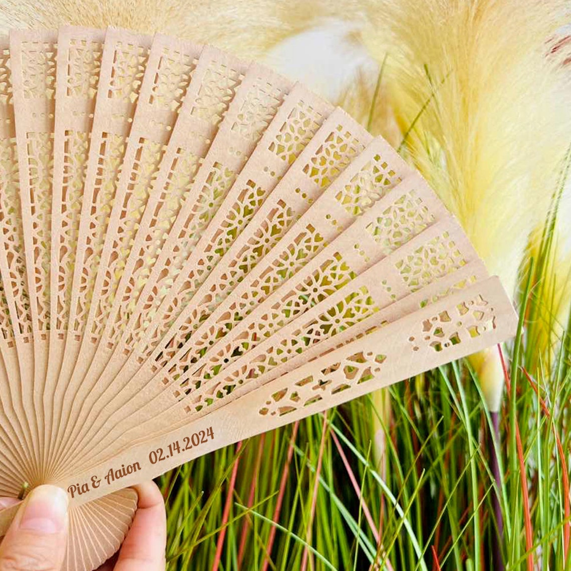 Personalized Wedding Favors Wood Fans, Bulk Customized, Gifts for Gifts ...