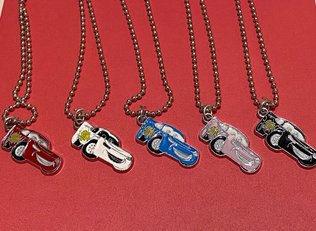 Lightning Mcqueen Charm Necklace- RED AVAILABLE - Etsy