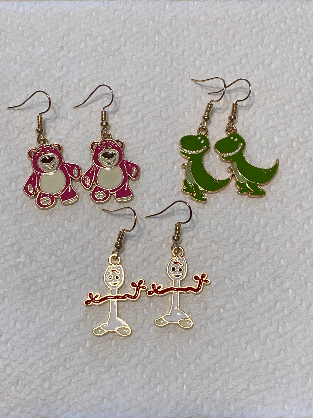 Lotso, Rex, and Forky Toy Story Earrings - Etsy