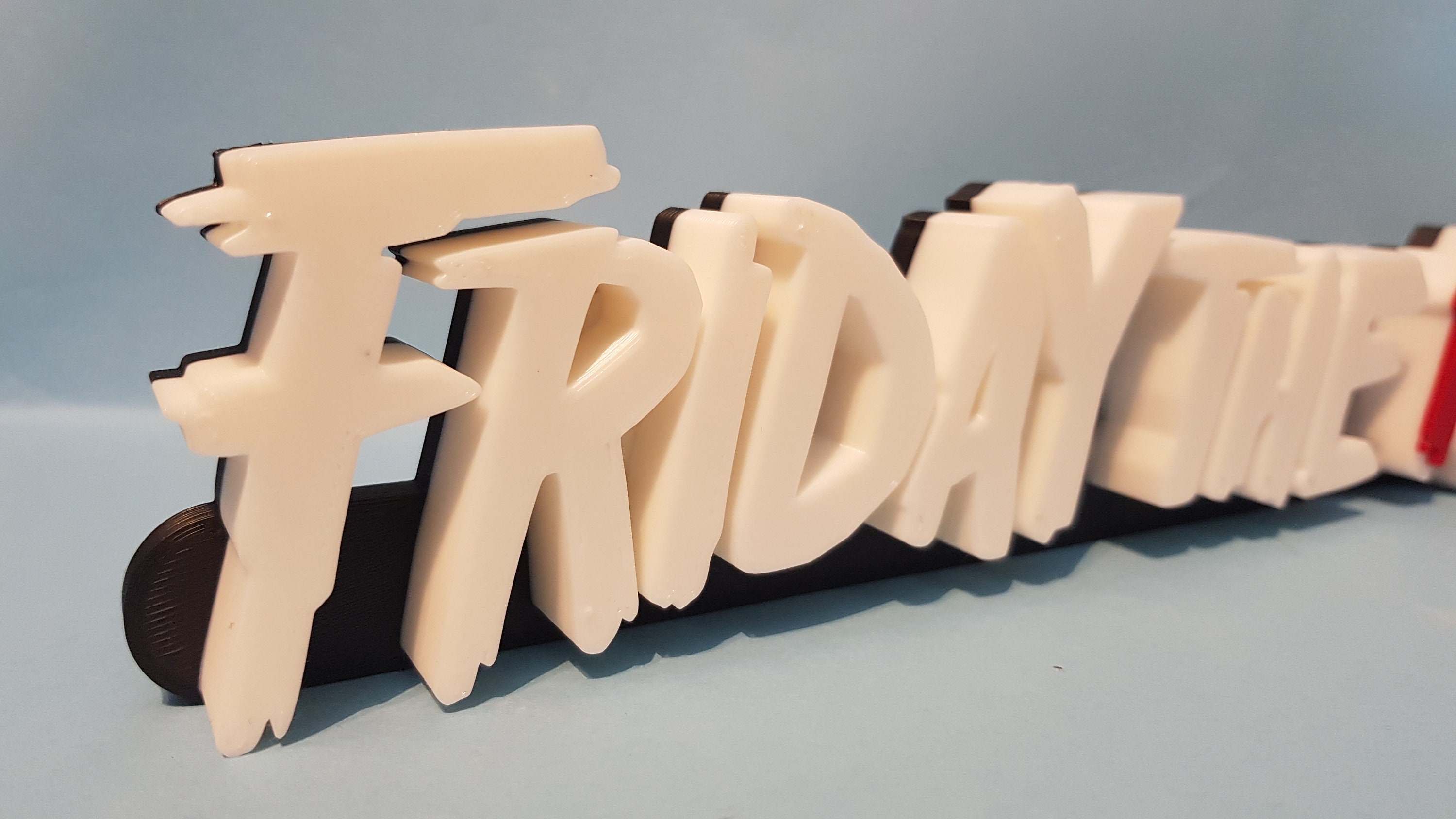 Friday the 13th 3D Printed Movie Logo Door or Wall Plaque. - Etsy UK