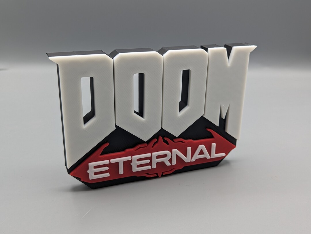Doom Eternal 3d Printed Logo for Shelf, Desk or Wall Mount. - Etsy