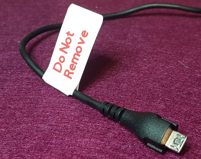 Vinyl Cable Labels. 80mm X 20mm Designed to Wrap Around a Cable. 1x ...