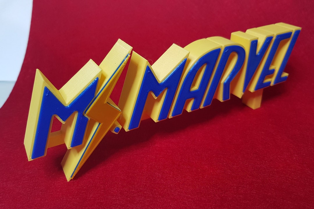 Ms.marvel 3D Printed Comic Book Logo This is a Great Piece - Etsy
