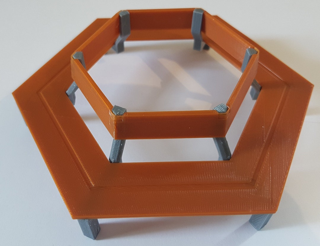 1:24th Scale 3D Printed. Hexagon Bench tree Bench 150mm X 45.5mm - Etsy