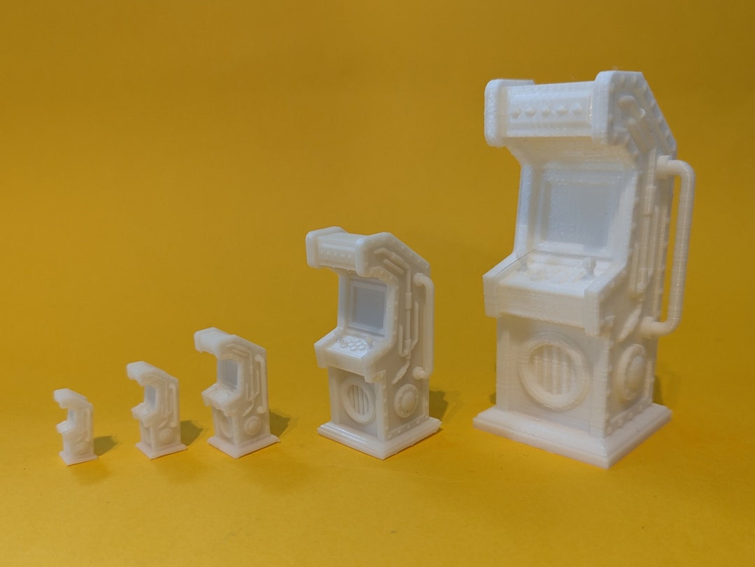 Steampunk Arcade Cabinet 3D Printed for Scale Models. Choose the Scale ...