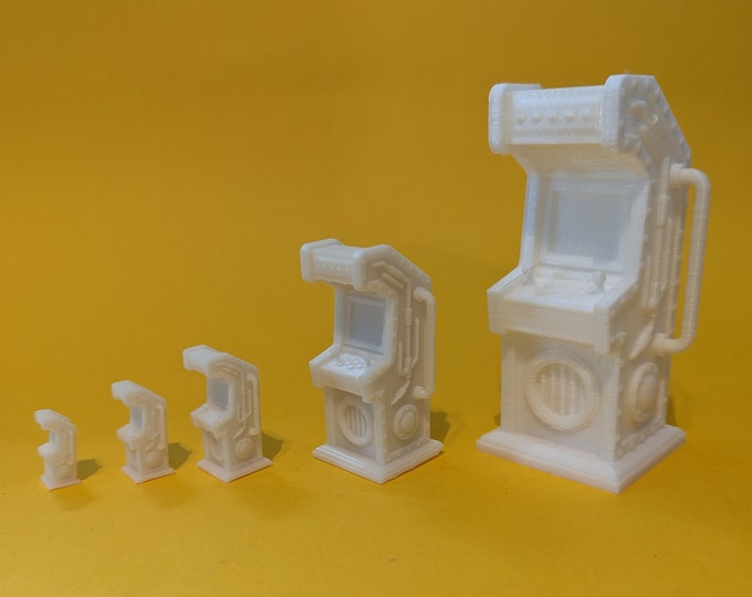 Steampunk Arcade Cabinet 3D Printed for Scale Models. Choose the Scale ...