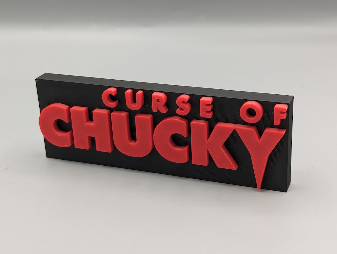 Curse of Chucky 3D Printed Movie Logo for Desk Stand or - Etsy
