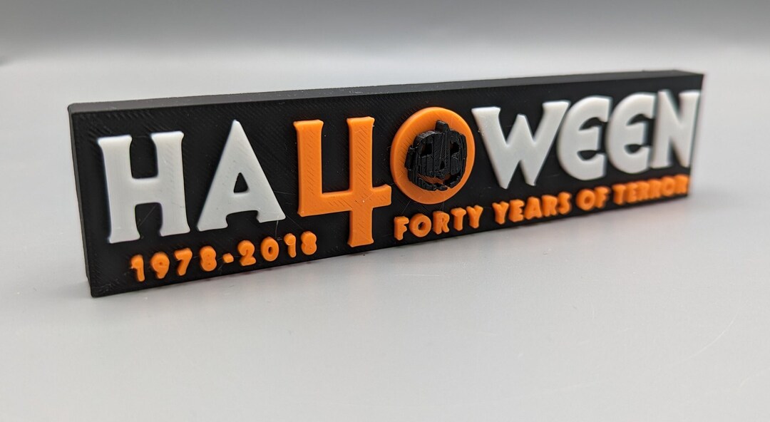 Halloween H40 3d Printed Logo for Shelf, Desk or Wall Mount. - Etsy