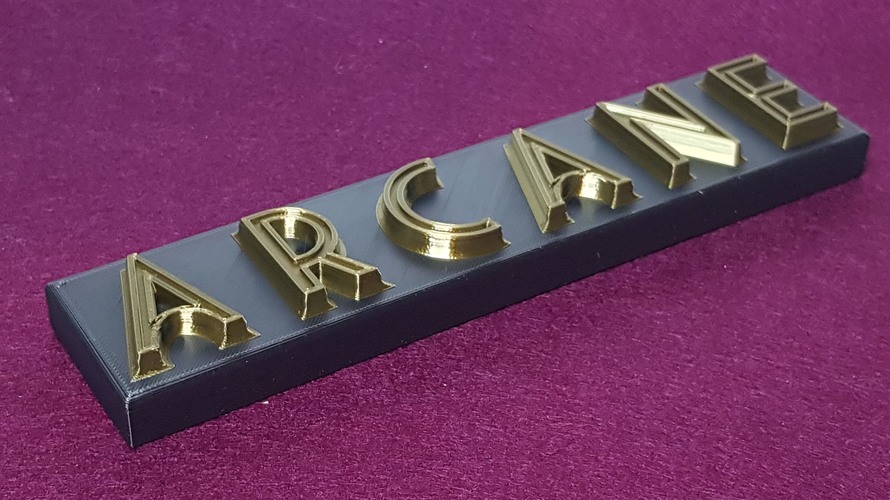 Arcane FAN ART 3D Printed TV Logo Door or Wall Plaque. - Etsy UK